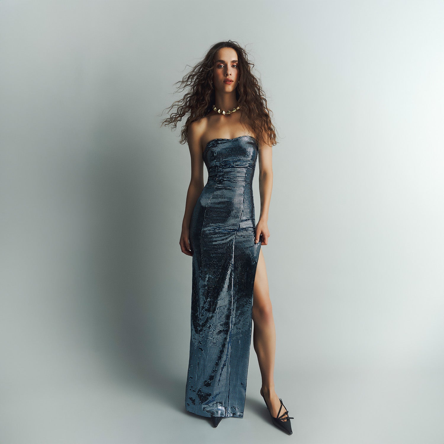 Aura Dress in Blue – alia